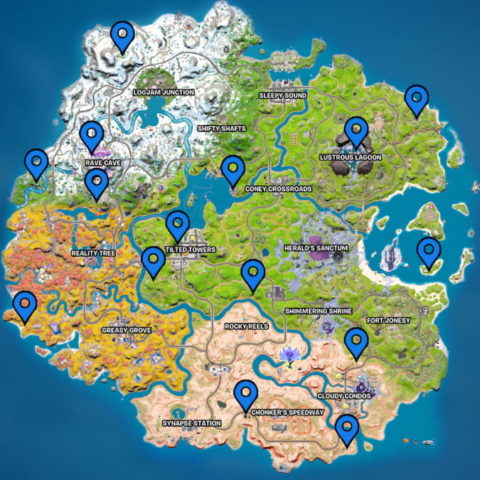 All vault locations in Fortnite Chapter 3 Season 4 - Gamepur