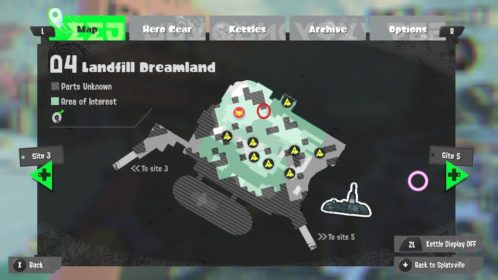 All Landfill Dreamland Sunken Scroll locations in Splatoon 3 - Gamepur