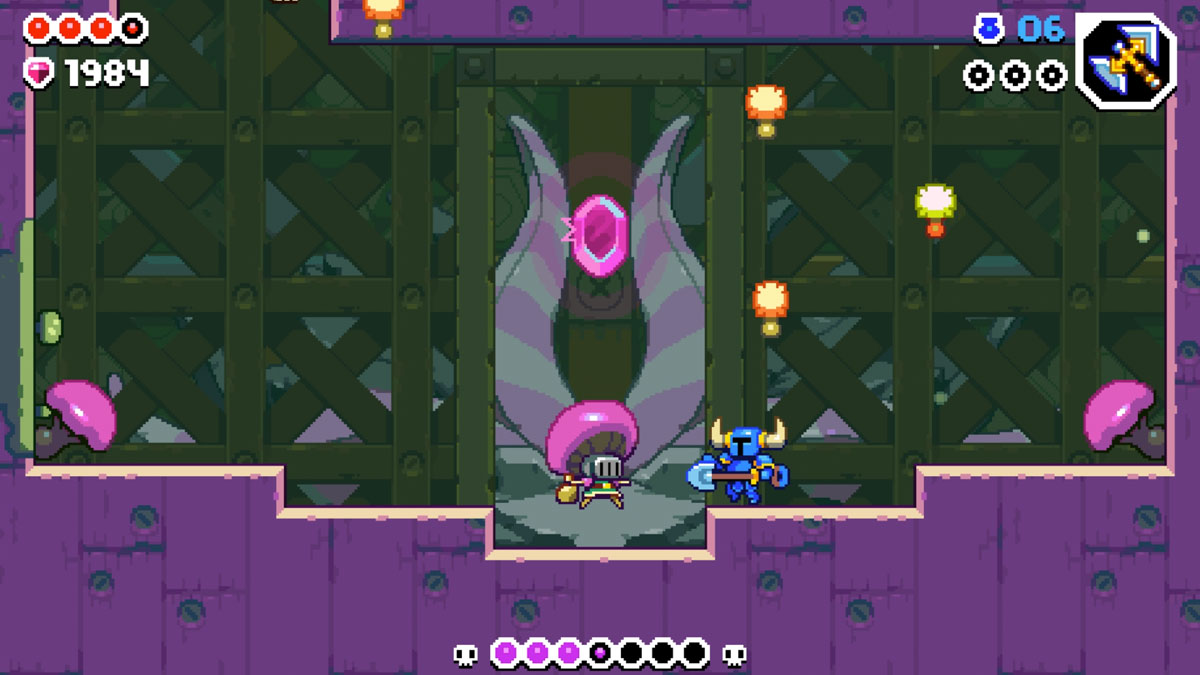 How to beat Spore Knight in Shovel Knight Dig - Gamepur