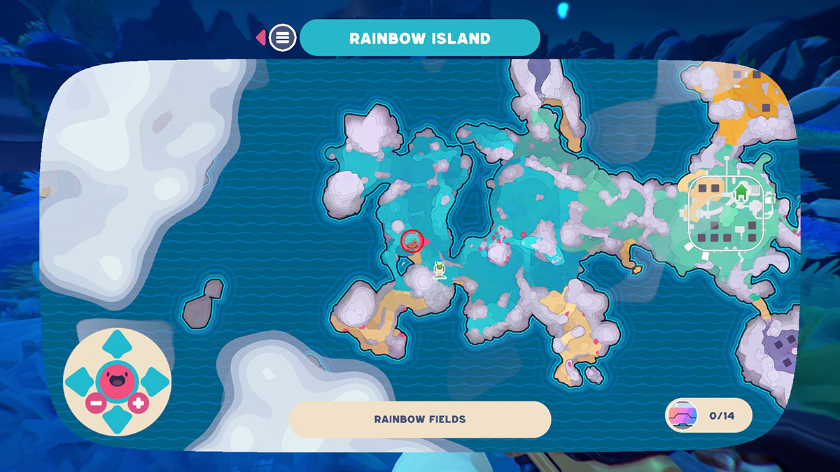 All Rainbow Fields Map Data Node locations in Slime Rancher 2 - Gamepur