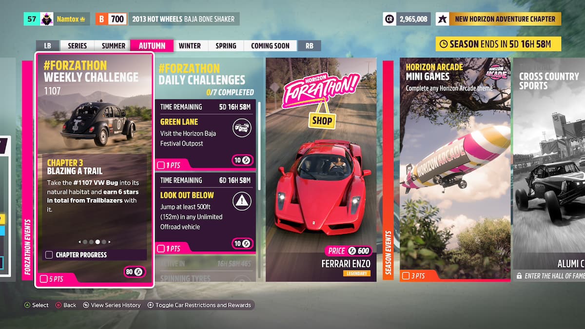 Forza Horizon 5 Series 12 Autumn playlist – How to solve Dune Buggy ...