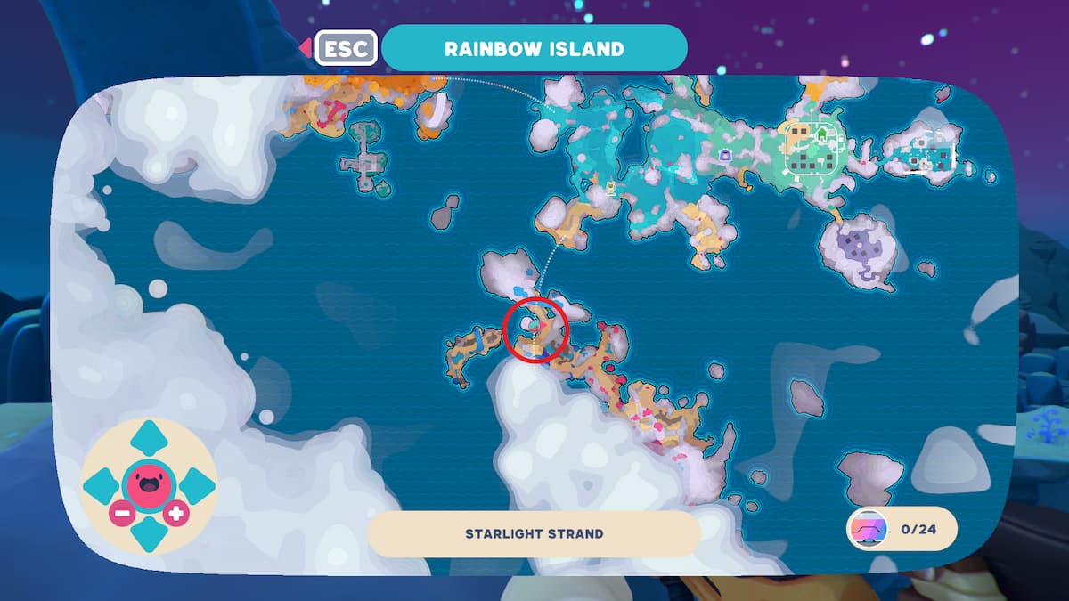All Starlight Strand Map Node locations in Slime Rancher 2 - Gamepur