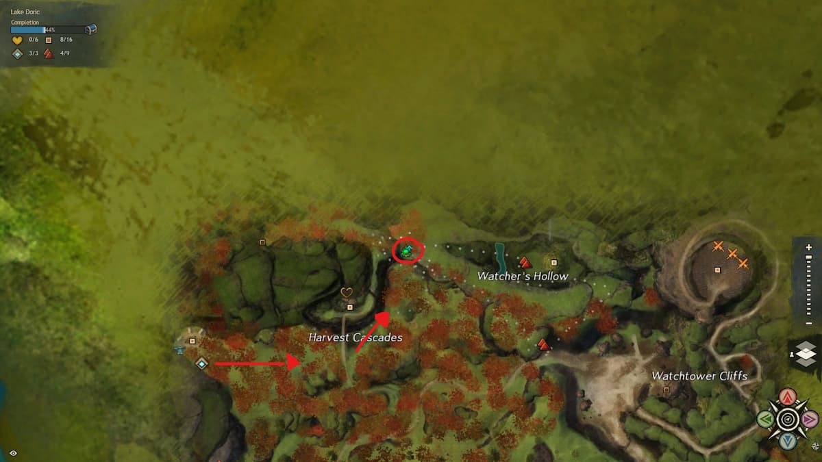 All Mastery Insight Points in Lake Doric in Guild Wars 2 - Gamepur