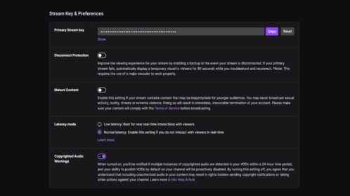 How to fix the "could not access the specified channel or stream key ...