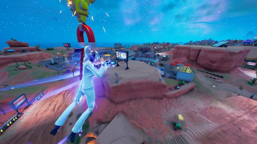 How to shoot targets while ziplining in Fortnite Chapter 3 Season 4 ...