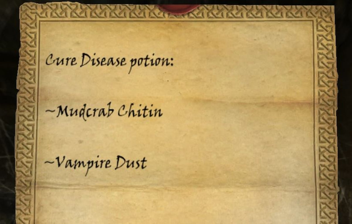 How to cure diseases in Skyrim - Gamepur