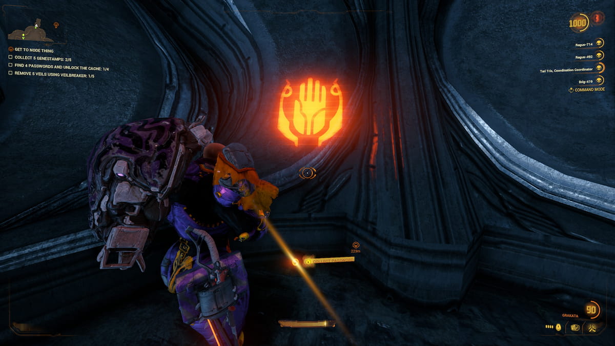 All four cache passwords in Kahl's Prison Break Mission in Warframe ...