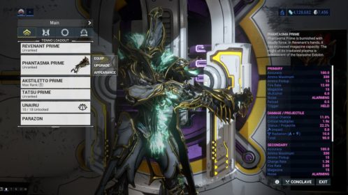 The best Phantasma Prime build in Warframe - Gamepur