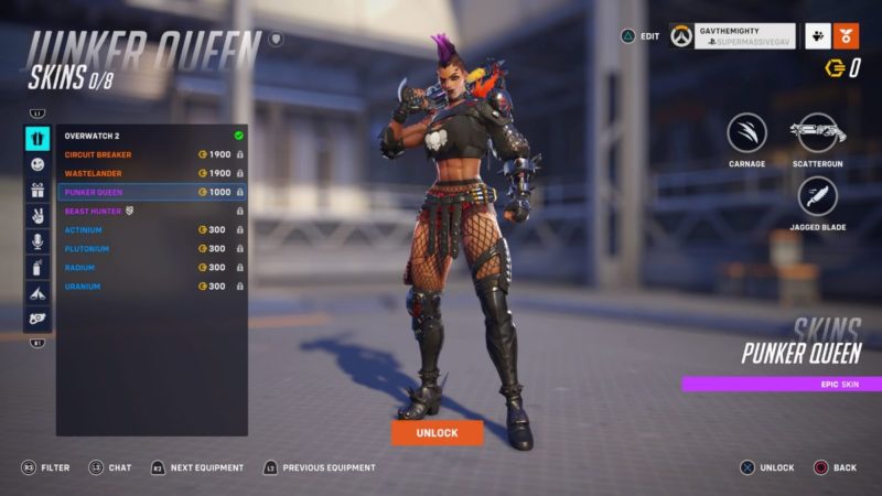 Every Junker Queen skin in Overwatch 2, and how to get them - Gamepur