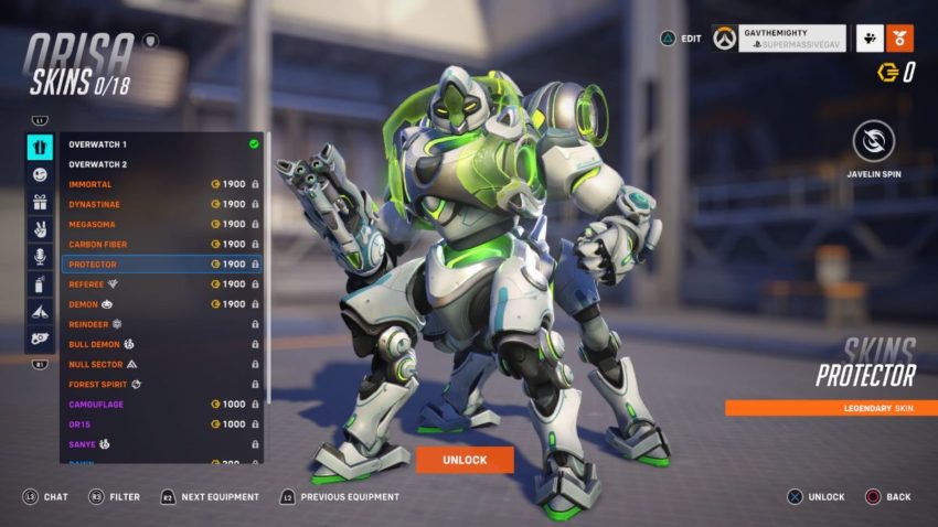 Every legendary Orisa skin in Overwatch 2 - Gamepur