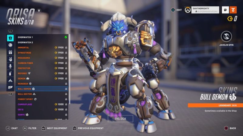 Every legendary Orisa skin in Overwatch 2 - Gamepur