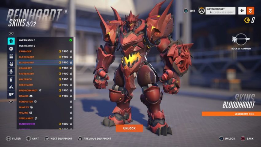 Every legendary Reinhardt skin in Overwatch 2 - Gamepur