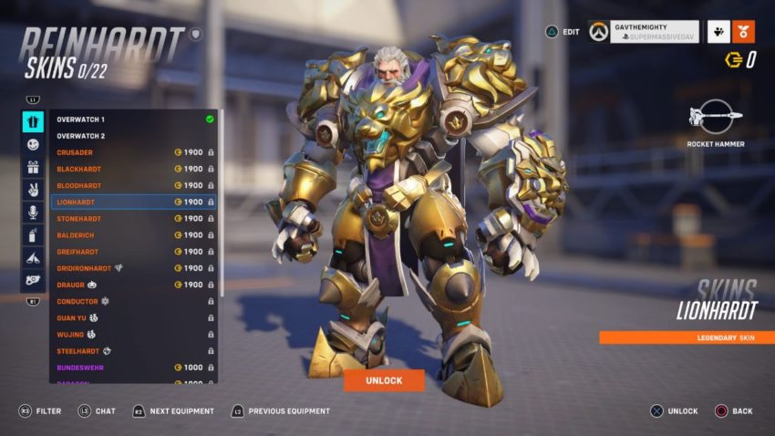 Every legendary Reinhardt skin in Overwatch 2 - Gamepur