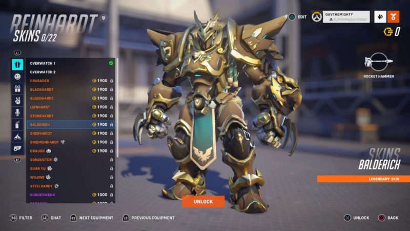 Every legendary Reinhardt skin in Overwatch 2 - Gamepur