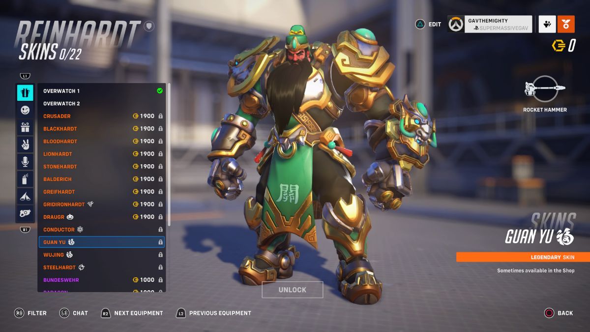 Every legendary Reinhardt skin in Overwatch 2 - Gamepur