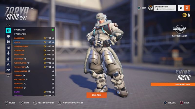 Every legendary Zarya skin in Overwatch 2 - Gamepur