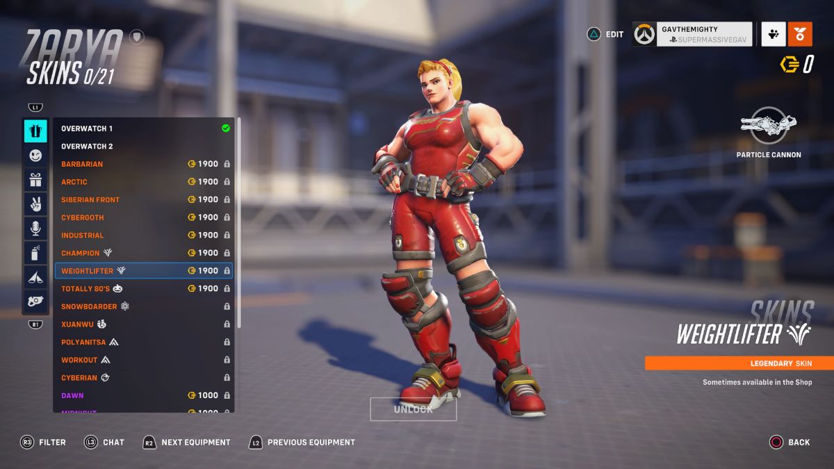 Every legendary Zarya skin in Overwatch 2 - Gamepur