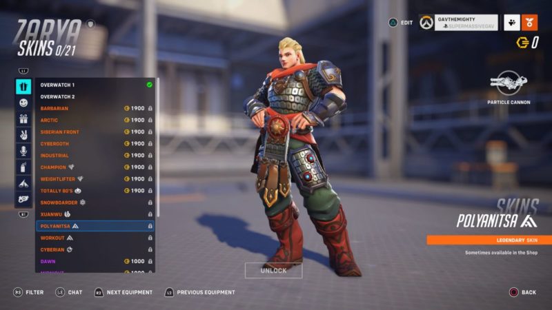 Every legendary Zarya skin in Overwatch 2 - Gamepur