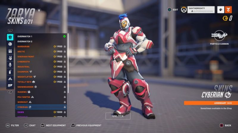 Every legendary Zarya skin in Overwatch 2 - Gamepur