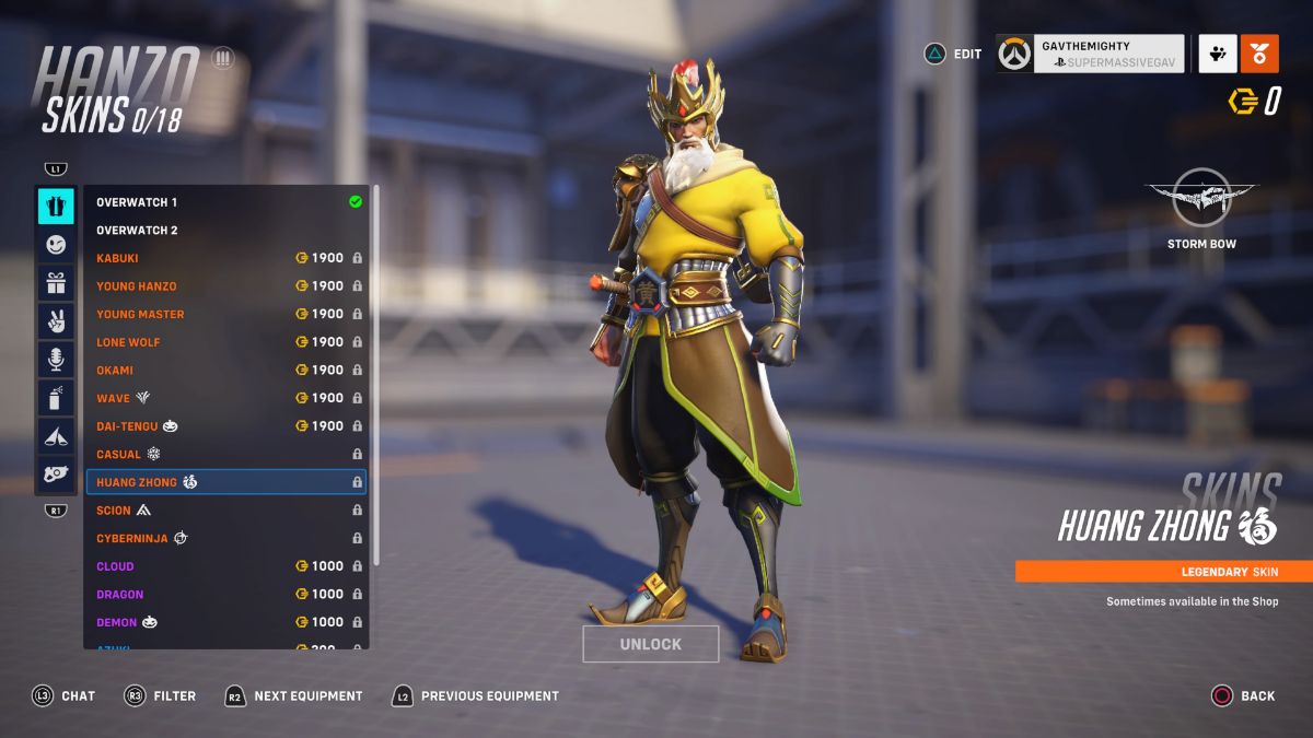 Every legendary Hanzo skin in Overwatch 2 - Gamepur