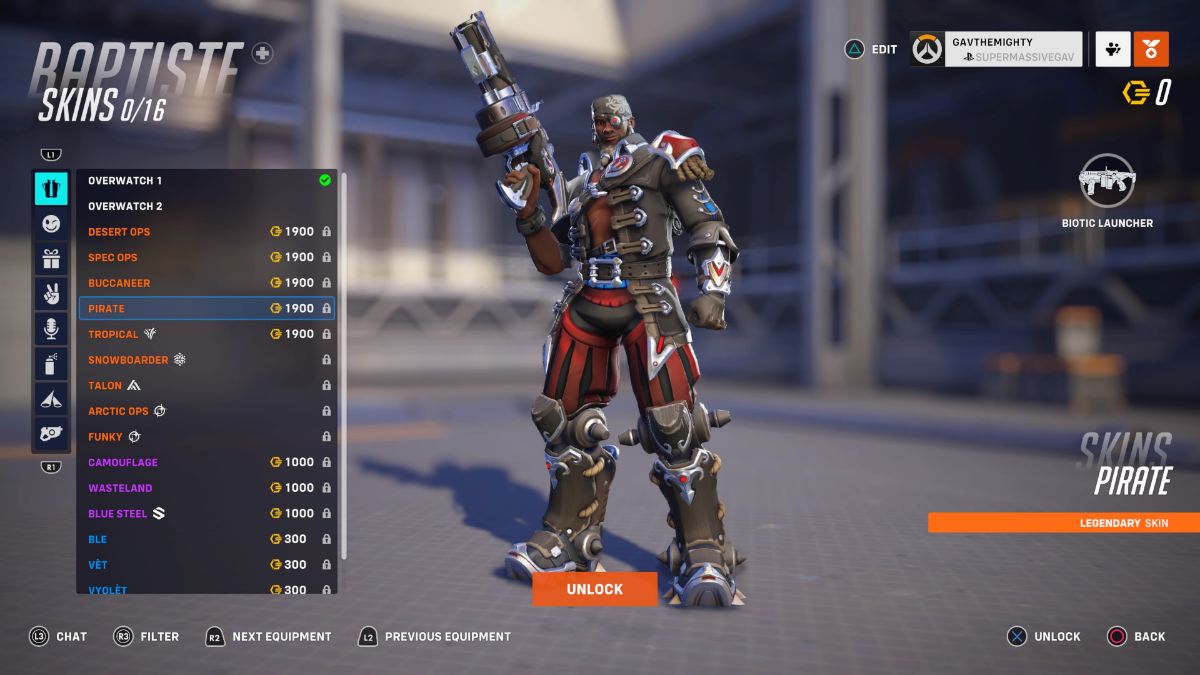 Every legendary Baptiste skin in Overwatch 2 - Gamepur