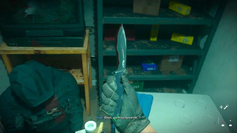 Where to find a sharp weapon in Alone in Call of Duty: Modern Warfare 2 ...