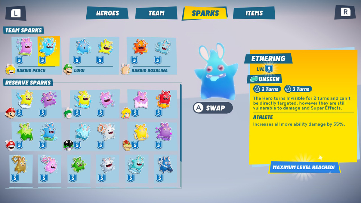 How many Sparks are in Mario + Rabbids: Sparks of Hope? Full list of ...