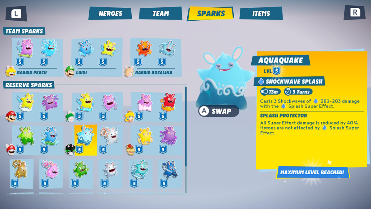 How many Sparks are in Mario + Rabbids: Sparks of Hope? Full list of ...